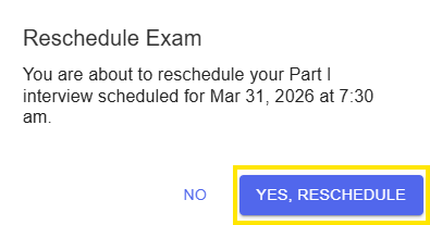 How to Reschedule a Part I or Part II Exam – APSCA